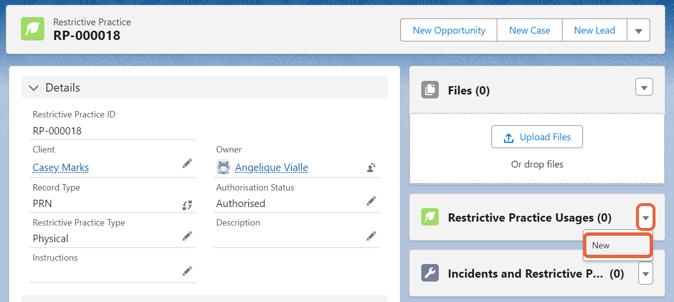 Record pro re nata (PRN) use of a restrictive practice – Lumary DC Help ...