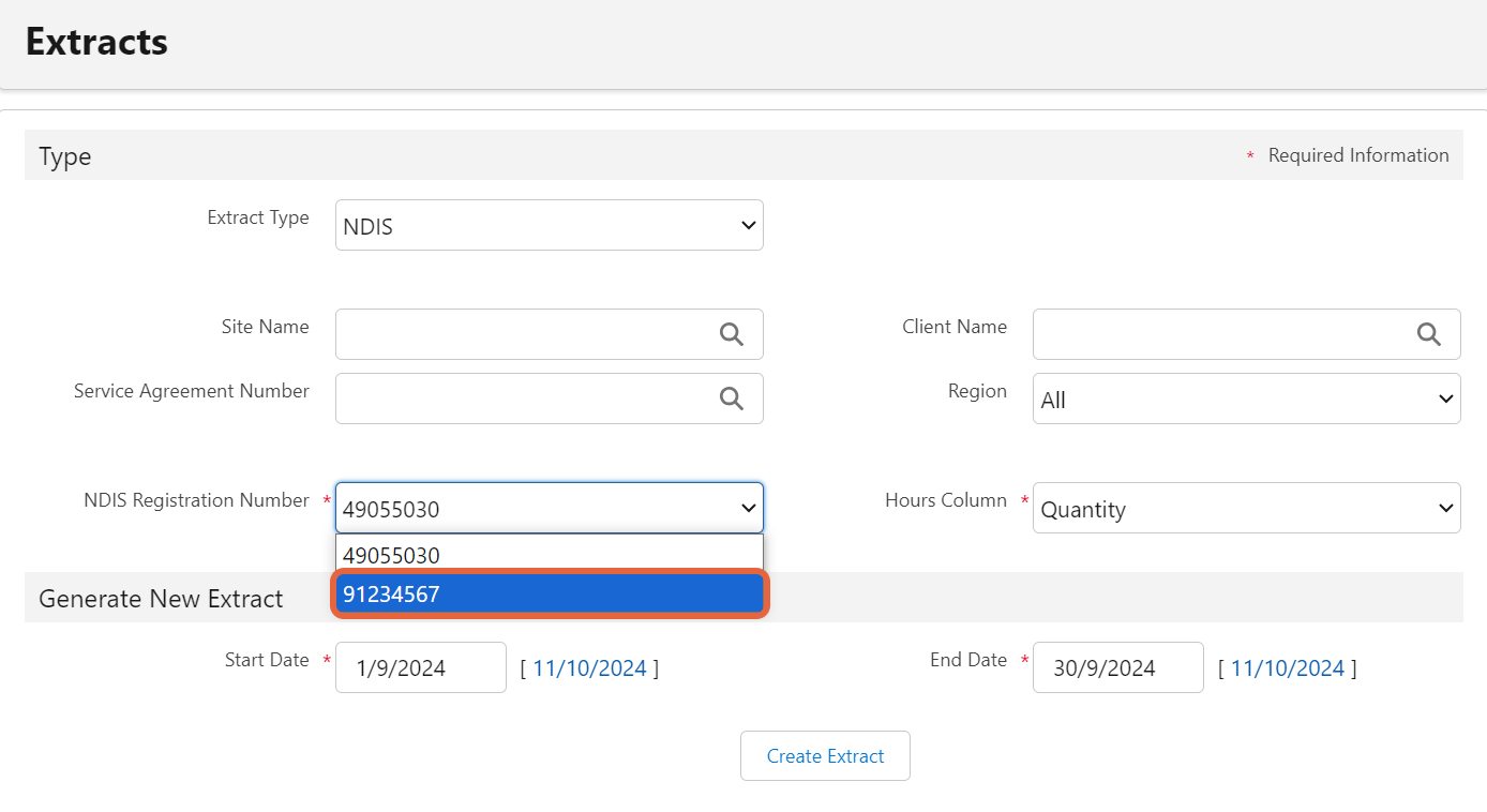 Manage multiple NDIS registration numbers – Lumary DC Help Centre